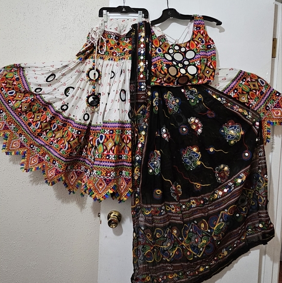 Lehengas | Mirror Work Indian Ghagra Choli | Poshmark